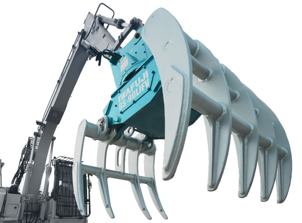 イワフジ工業、林地残材収集専用グラップルフォーク | 日刊工業新聞 電子版
