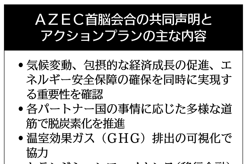 日本主導でアジア脱炭素 AZECが行動計画 | 日刊工業新聞 電子版