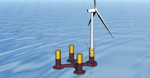 JMU、新構造の洋上風力用浮体 メンテ容易に | 日刊工業新聞 電子版